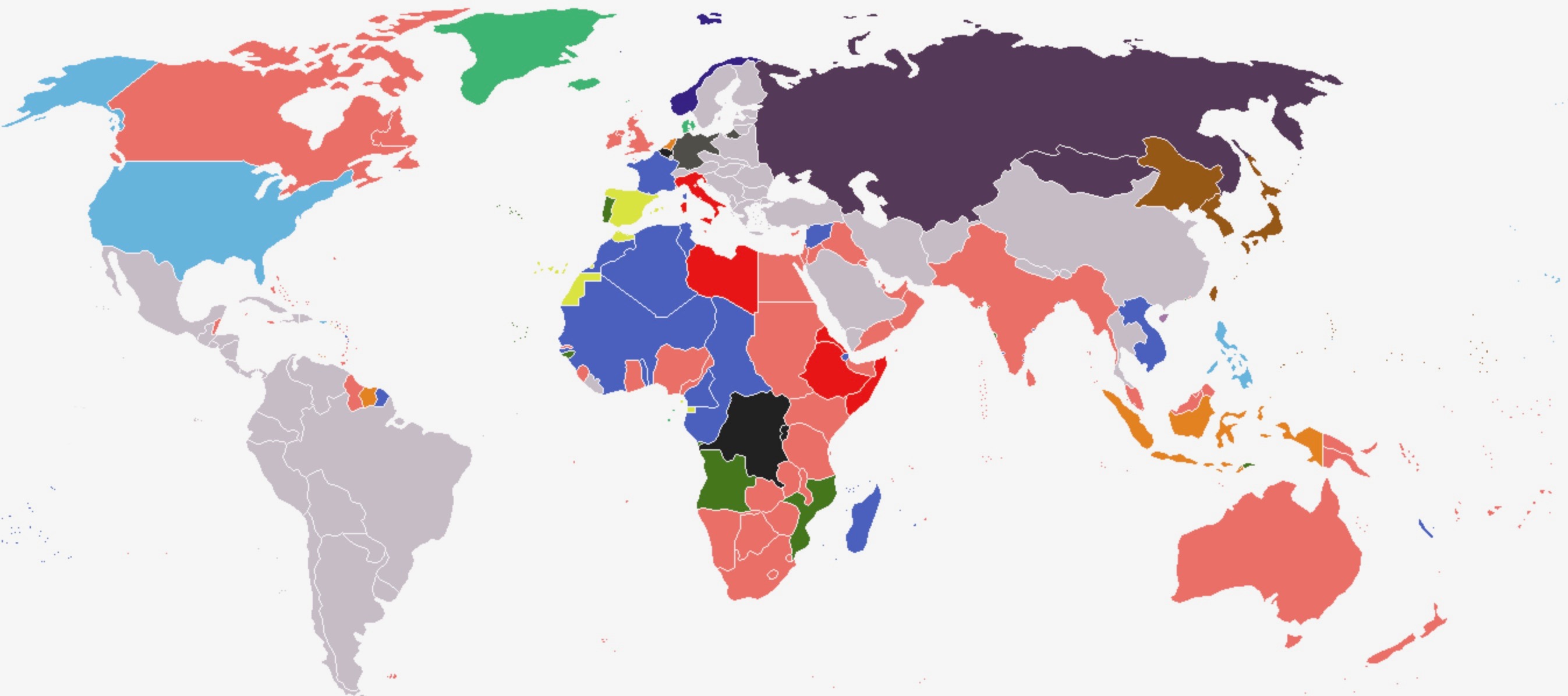 World Map – Postcolonial Space